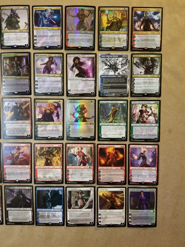 MTG Magic Unique Collection Lot of 30 Legendary Planeswalker Cards (NM ...