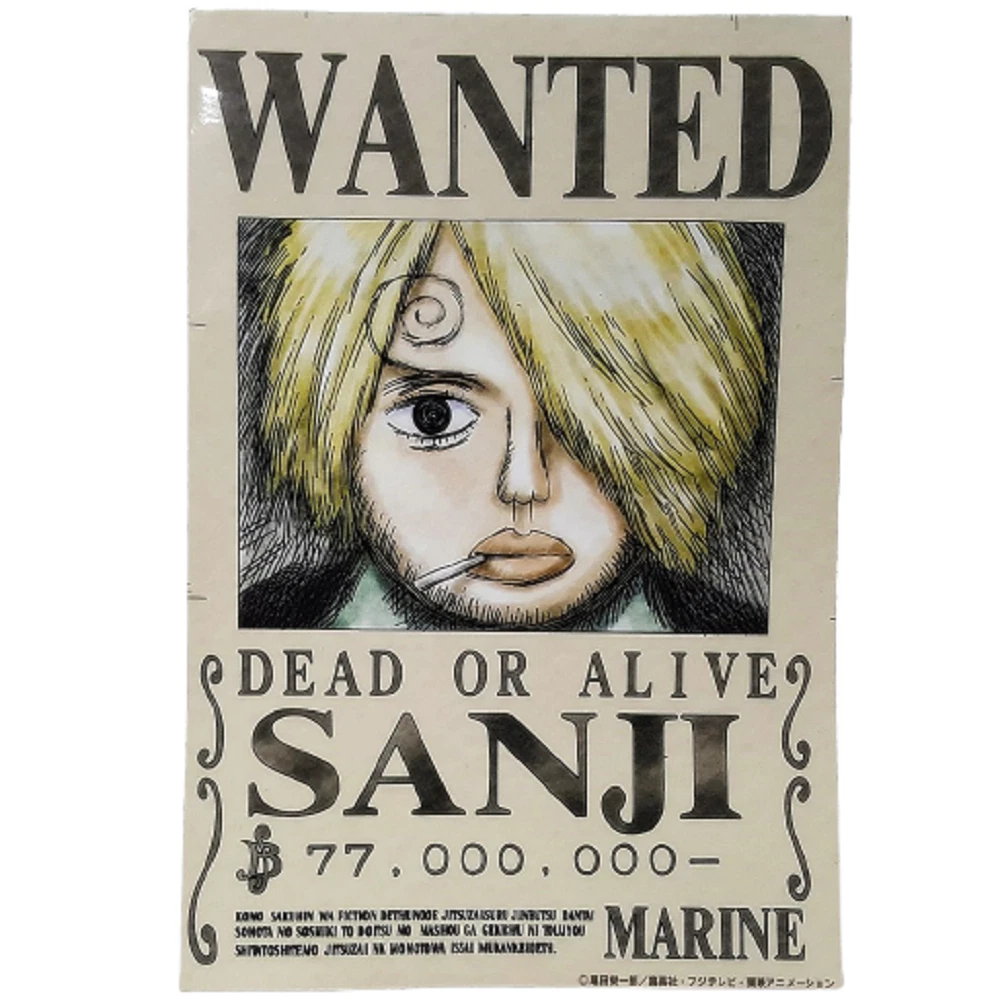 One Piece Wanted Poster Sanji