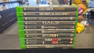 Xbox One Game Lot x10 Halo Master Chief Collection - Fallout 4 - Black ...