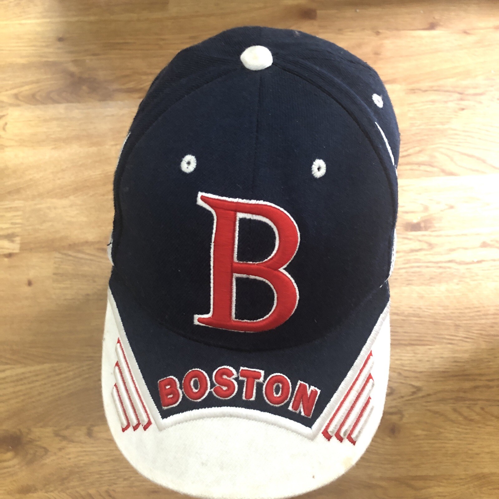 Boston Red Sox Baseball Cap Strapback Bay State Apparel Navy Blue Red ...