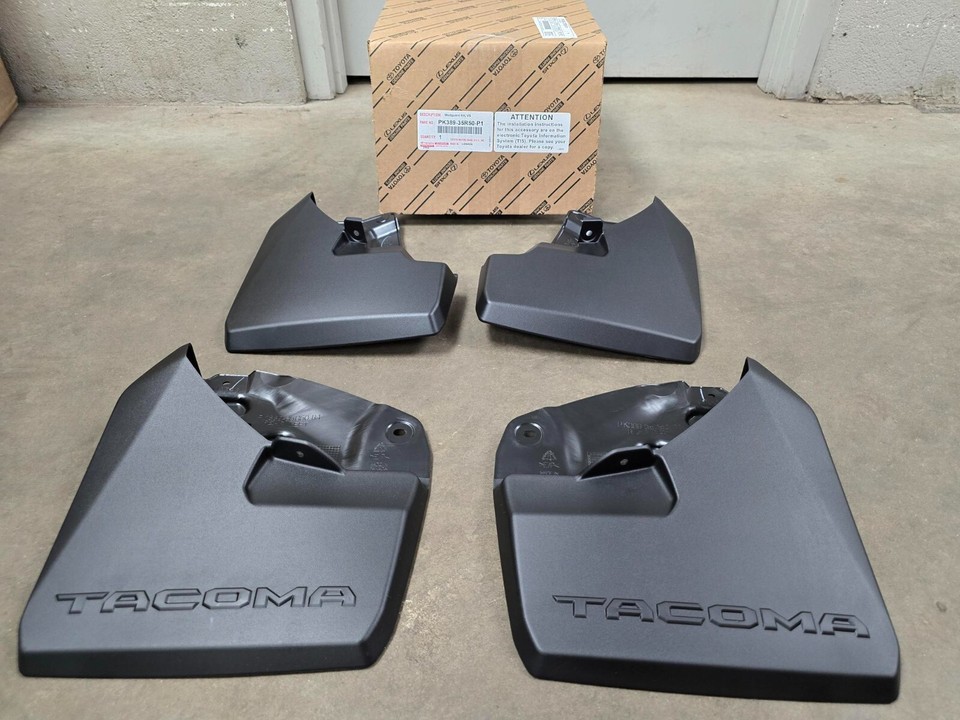 2024 2025 TOYOTA TACOMA WIDER MUDGUARD KIT PK389-35R55-P1 SET SPLASH ...