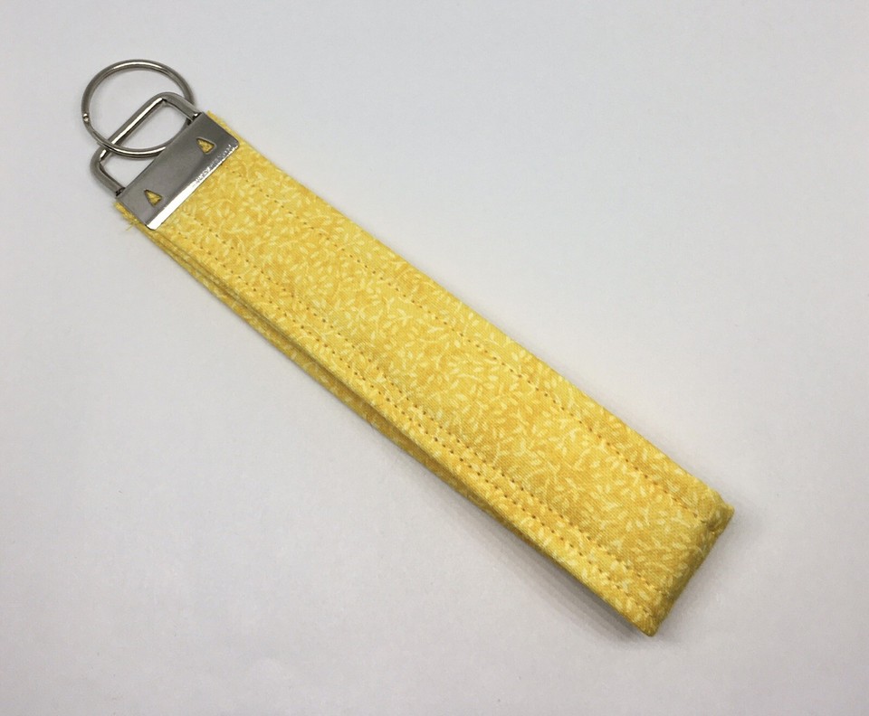 Key Fob Wristlet Keychain In The Color Yellow Key Fob Wristlet Keychain ...