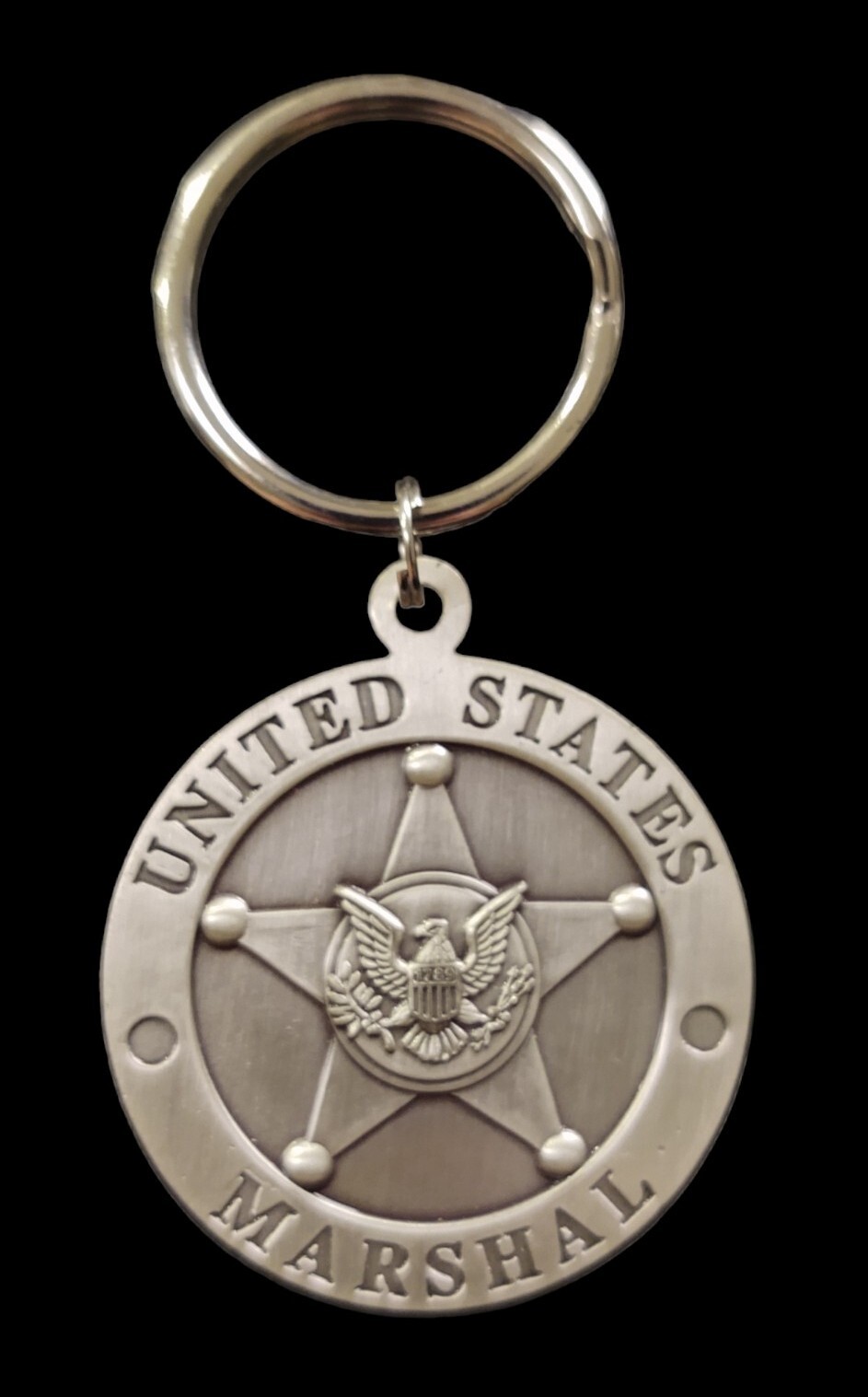 New USMS Marshals Service DOJ Dept Justice 1.5" Coin Key Chain ...