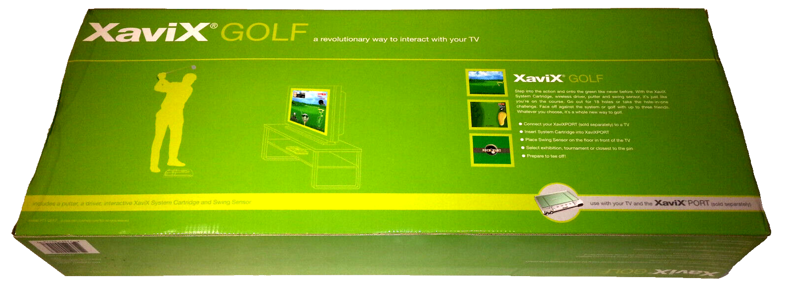 Xavix Golf Interactive System Wireless Cartridge Swing Sensor Putter ...