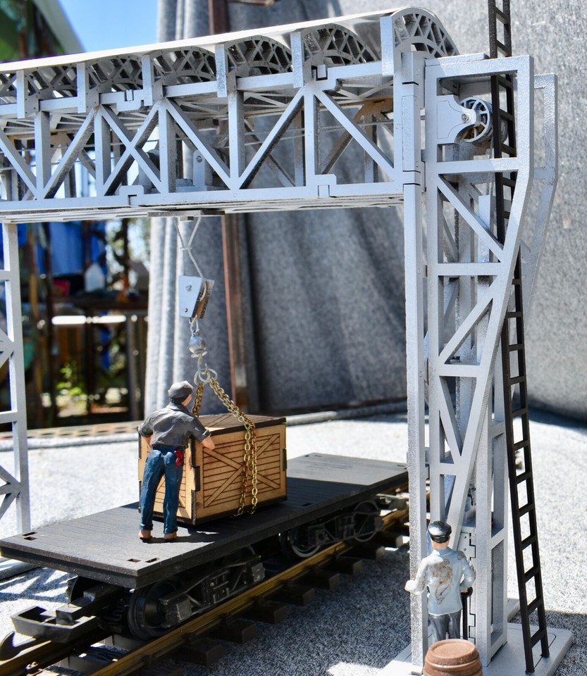 G-SCALE LASER CUT SLIDING GANTRY CRANE Puzzle by Doc's Garden Trains | eBay