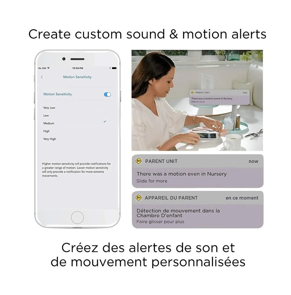 Safety 1st HD WiFi Streaming Baby Monitor Camera Detection Mobile App ...