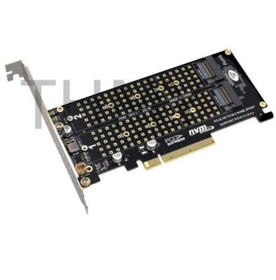 PCIEX8 Dual-disk NVME M.2 MKEY SSD RAID Array PCIE on the mainboard ...