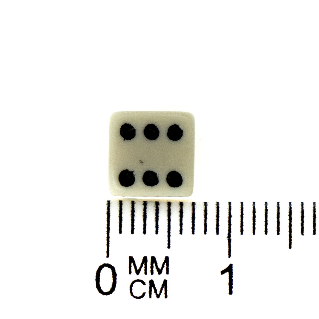 7mm Spot Dice (Select Colour) / D6 6 Sided Small Tiny Mini Dice ...