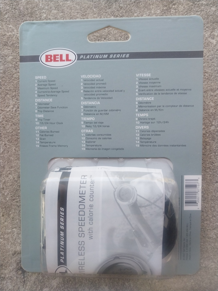 Bell - Platinum Series wireless bicycle speedometer (15 functions) 2007 ...