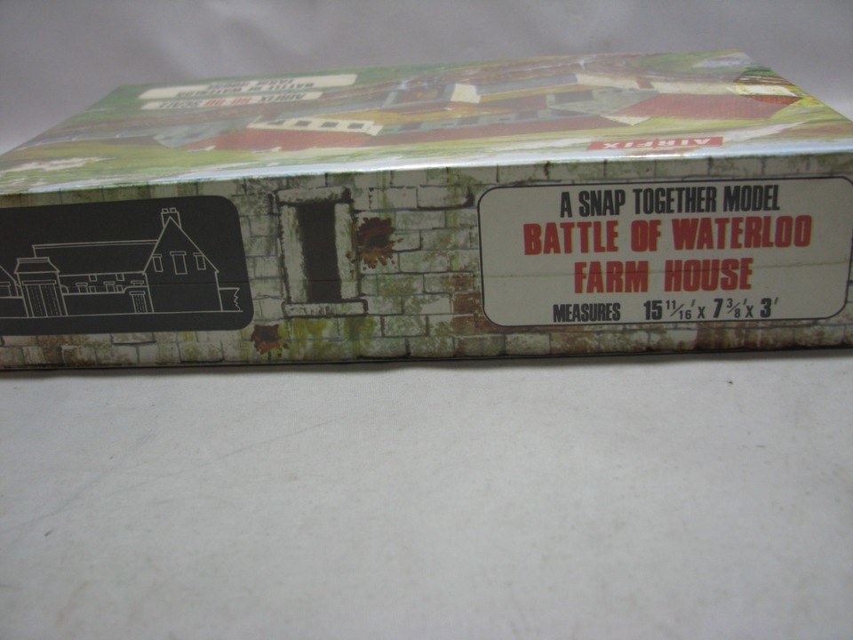 Vintage HO-OO scale Airfix Battle Of Waterloo Farm House #1709 Sealed ...