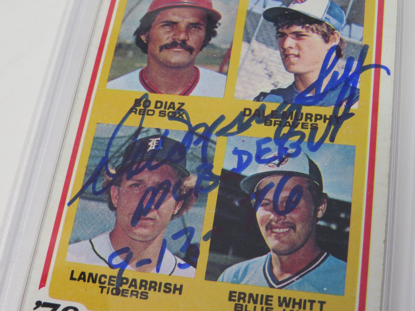 Dale Murphy BRAVES Signed Autograph 1978 Topps RC Rookie Card 708 PSA ...