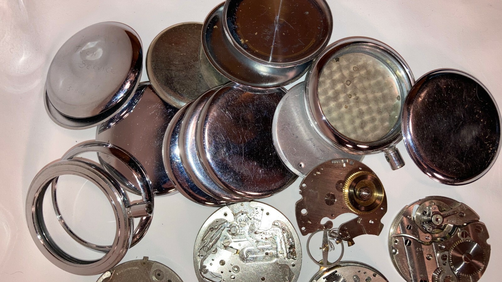 Lot Of Vintage Stopwatch Parts | eBay