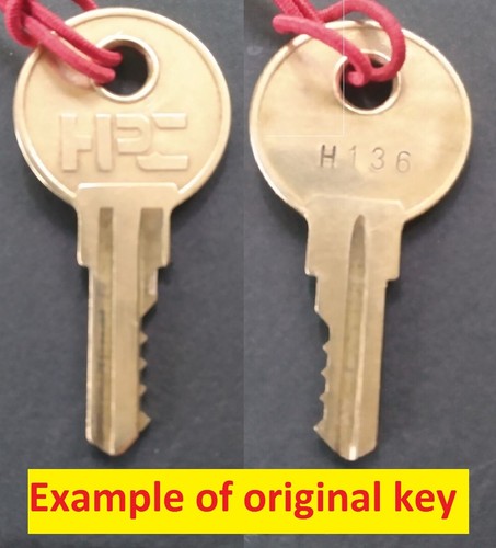 H101-H150 2 New Keys ONLY For "HPC" File cabinet, desk or cubicle (NOT ...