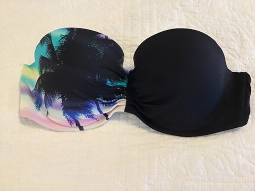 Victoria's Secret Strapless Bathing Suit Top Hawaiian Print 34D EUC | eBay