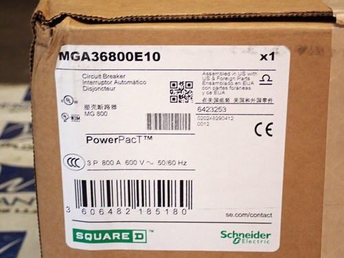 NEW SQUARE D MGA36800E10 MGA36800 800 amp 35kA@480v PowerPact I line ...
