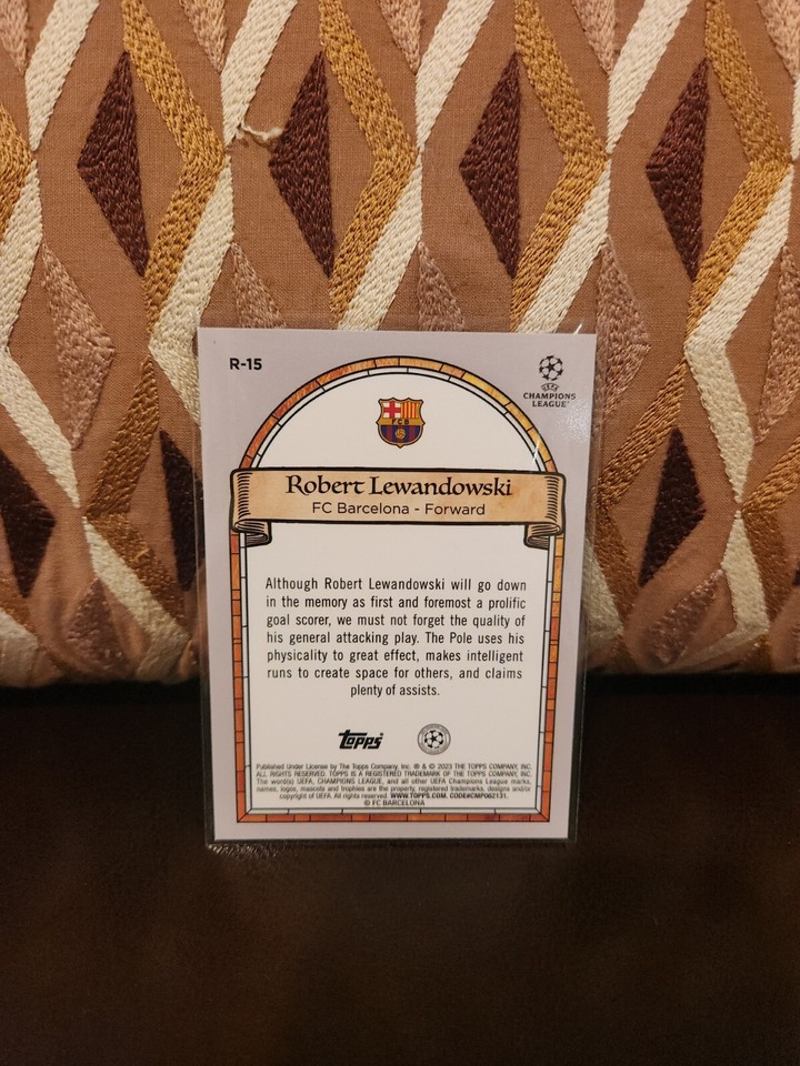 2022/23 Topps Merlin Chrome Robert Lewandowski Renaissance Stained ...