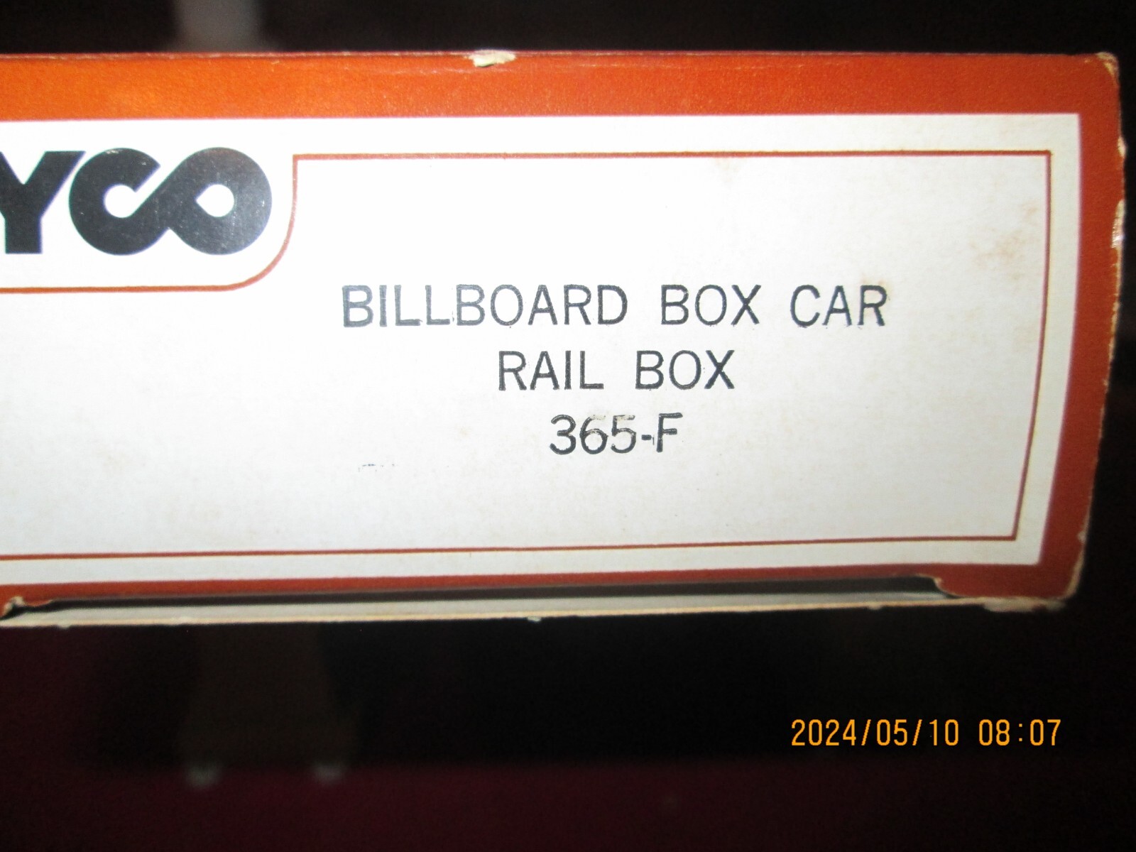 Tyco HO Scale Rail Box RBOX 10000 Freight Box Car Yellow Plug Door | eBay