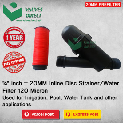 20mm 3/4" inch Inline Disc Filter/Disc Strainer/ Prefilter for Pool ...