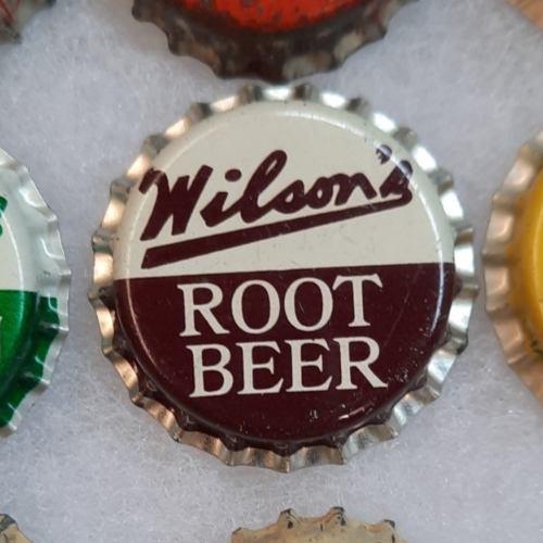 WILSON'S ROOT BEER SODA CORK Lined SODA Bottle Cap Crown Caps | eBay