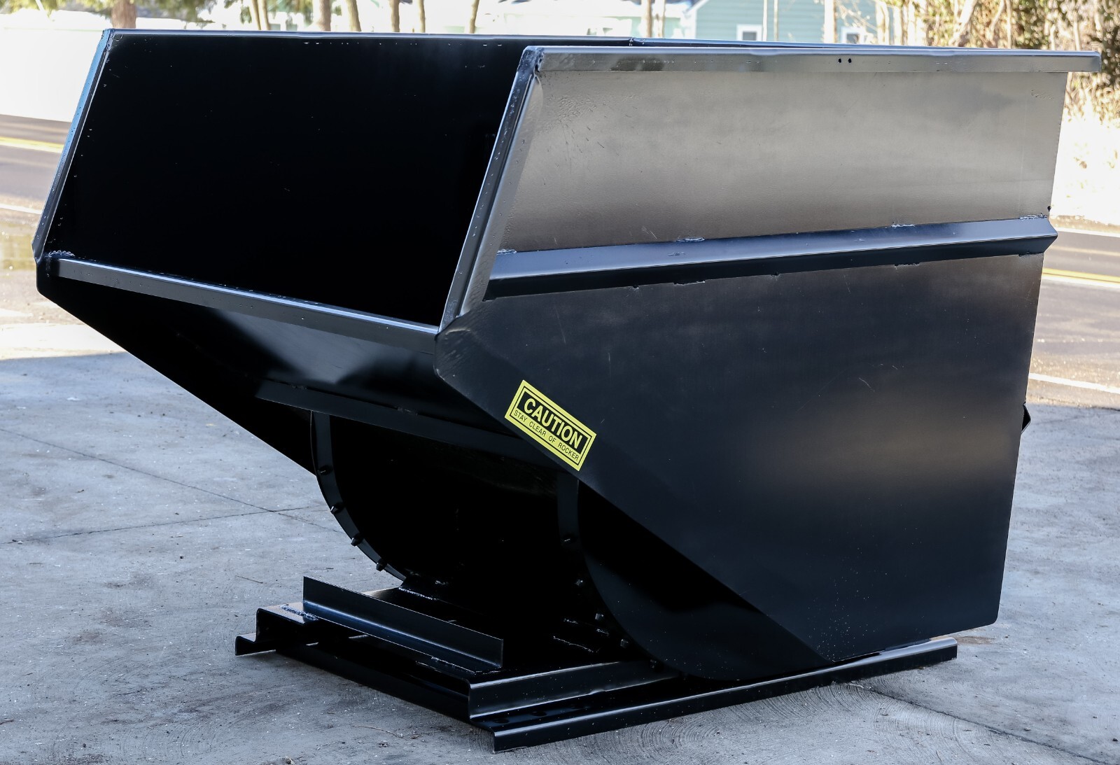3 YD HEAVY DUTY- WRIGHT SELF DUMPING HOPPER-TRASH-DEMO-RECYCLING-FREE ...