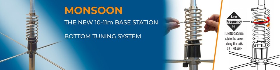 Sirio Monsoon 26-30Mhz Tunable 10M/CB Antenna | eBay