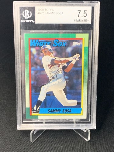 Error Card 1990 Topps Baseball Card #692 Sammy Sosa White Sox- DOB ...