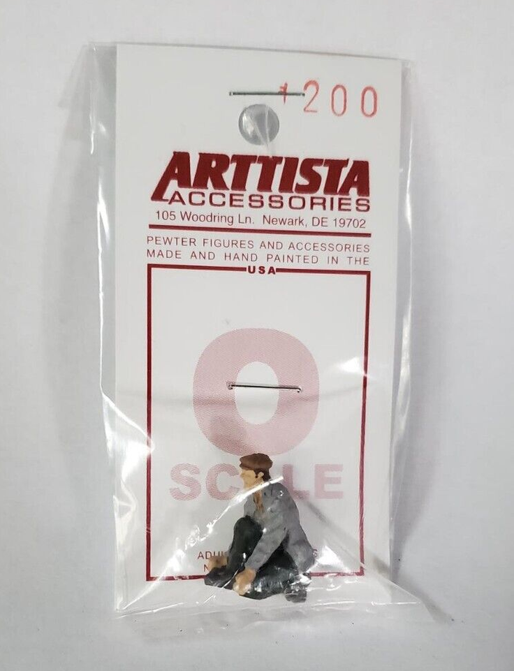 Arttista #1200 - Man Bending / Kneeling - O Scale Figure - Model Trains ...