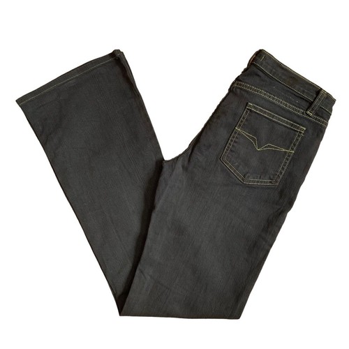 Vintage Versace Jeans Couture Women's Black Cotton Denim Wide Leg Pants ...