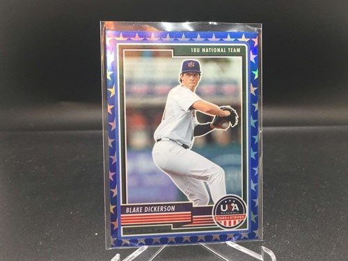 2023 Panini USA Baseball Stars & Stripes - Blake Dickerson #46 Blue ...
