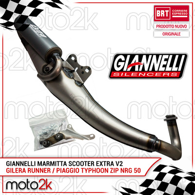 GIANNELLI MARMITTA SCOOTER EXTRA V2 OMOLOGATA GILERA RUNNER 50 1997 ...