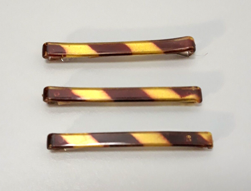 Vtg GOODY USA 2” Hair Barrette Stay Tight Clasp Faux Tortoise Shell Lot ...