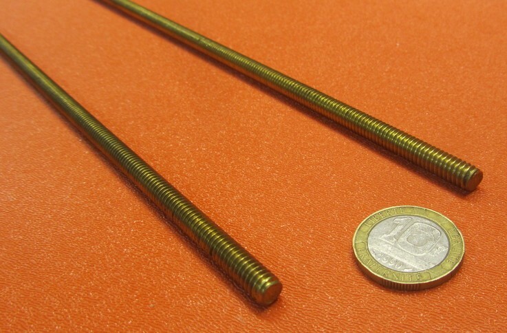 Threaded Brass Rods, RH, 1/4"-20 x 3 Foot Length, 2 Unit | eBay