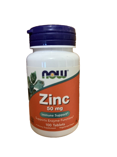 NOW Foods Zinc Gluconate 50 mg 100 Tablets Exp 3/2025 | eBay