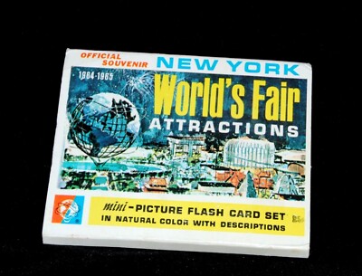 1964-1965 New York Worlds Fair Attractions Picture Flash Cards Official ...