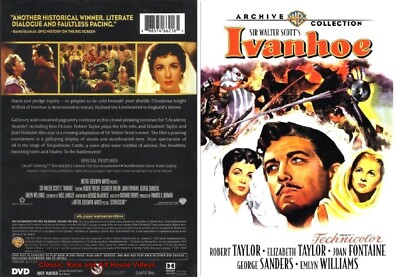 Ivanhoe ~ DVD ~ Robert Taylor, Elizabeth Taylor (1952) 888574662165| eBay