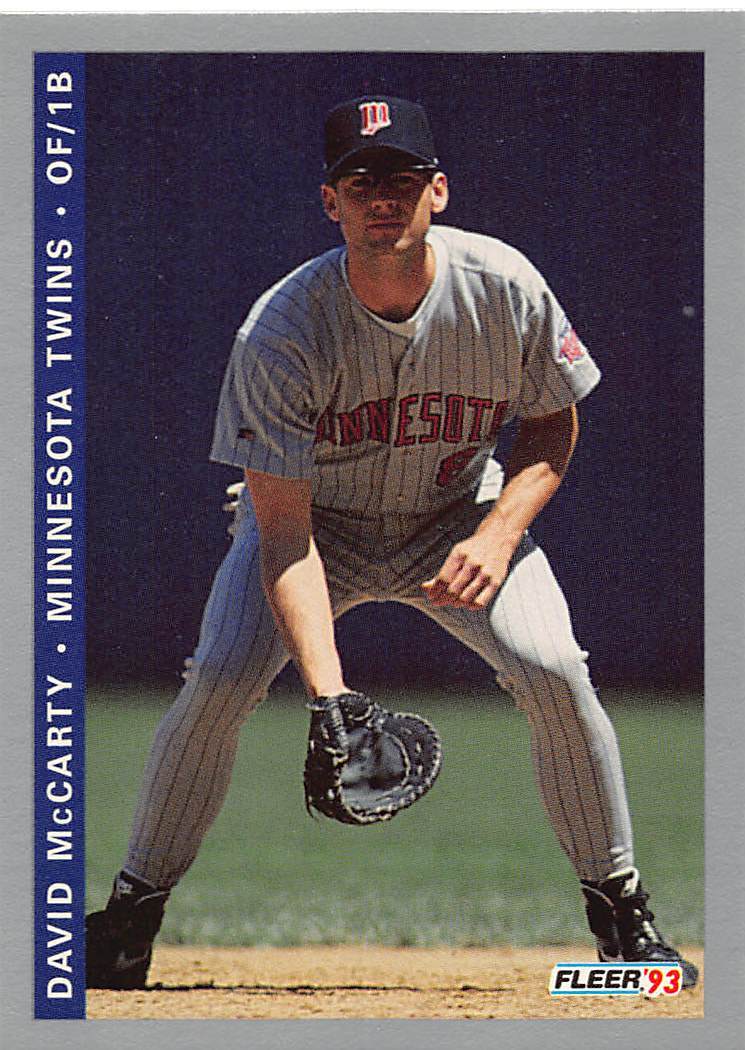 David McCarty 1993 Fleer Final Edition F-238 Minnesota Twins Baseball ...