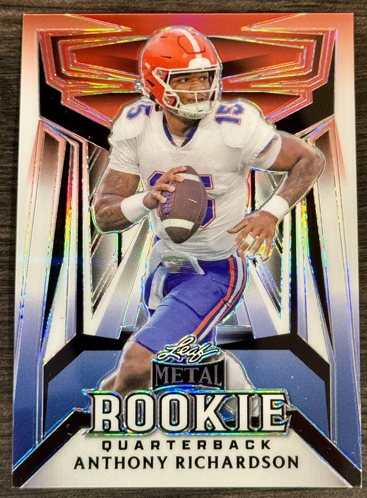 2023 Leaf Metal Rookie Quarterback Anthony Richardson SP Red/White/Blue ...