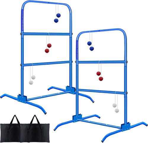 2PCS Ladder Toss Ball Game Set with Score Tracker, Portable Foldable ...