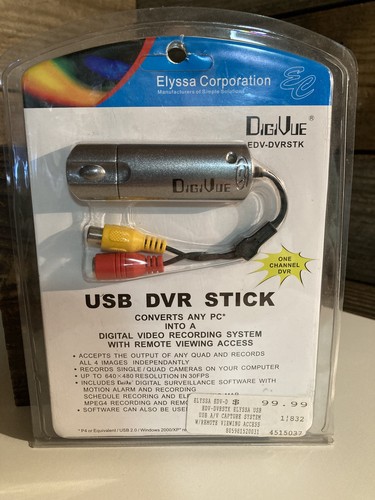 Digi Vue USB DVR STICK COVERTS PC TO VIDEO for sale online | eBay