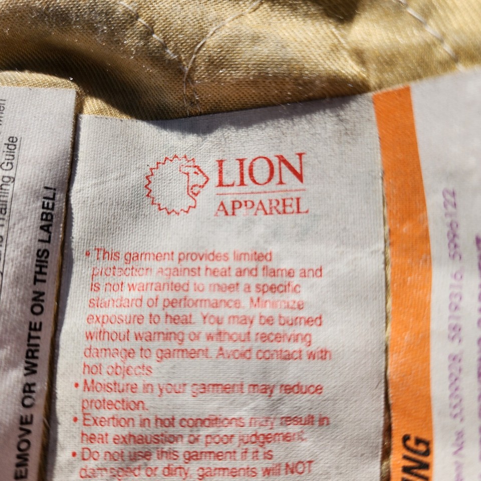 44R 28 2013 LION APPAREL V-Force Flex Firefighter Turnout Bunker Pant ...