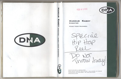 Marcus Raboy Music Video Showreel DVD - Special Hip Hop Reel - Run DMC ...