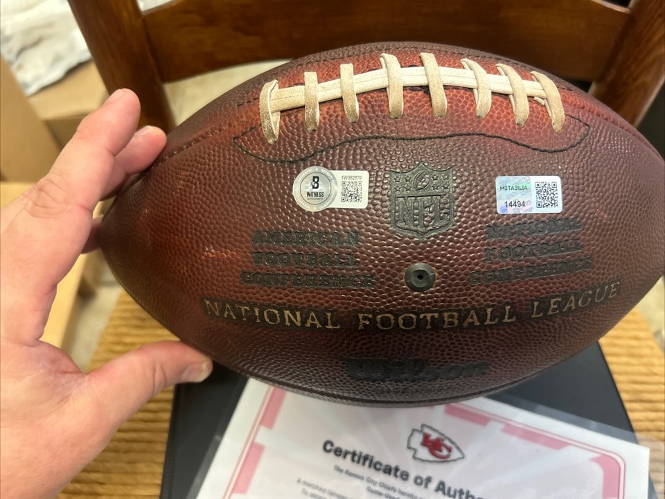 Isaiah Pacheco Kansas City Chiefs autographed game used ball #158 Vs ...