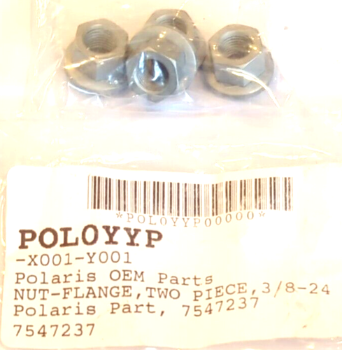 POLARIS GENUINE PURE OEM NOS PACKAGED FLANGE WHEEL LUGS 3/8" SET OF (4 ...
