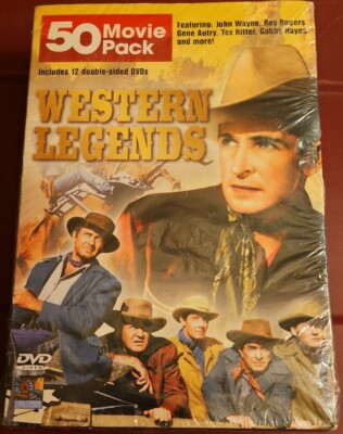 NEW! Western Legends - 50 Classic Westerns Movies - 12 DVD Set FREE ...