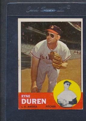 1963 Topps #017 Ryne Duren Angels EX *1023 | eBay