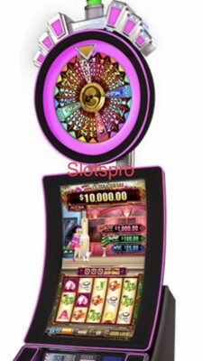 Bally Alpha Wave Slot Machine Round Video LCD Monitor Topper Sign Crown ...