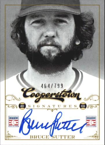 2012 Panini Cooperstown - Cooperstown Signatures #HOF-BSU Bruce Sutter ...