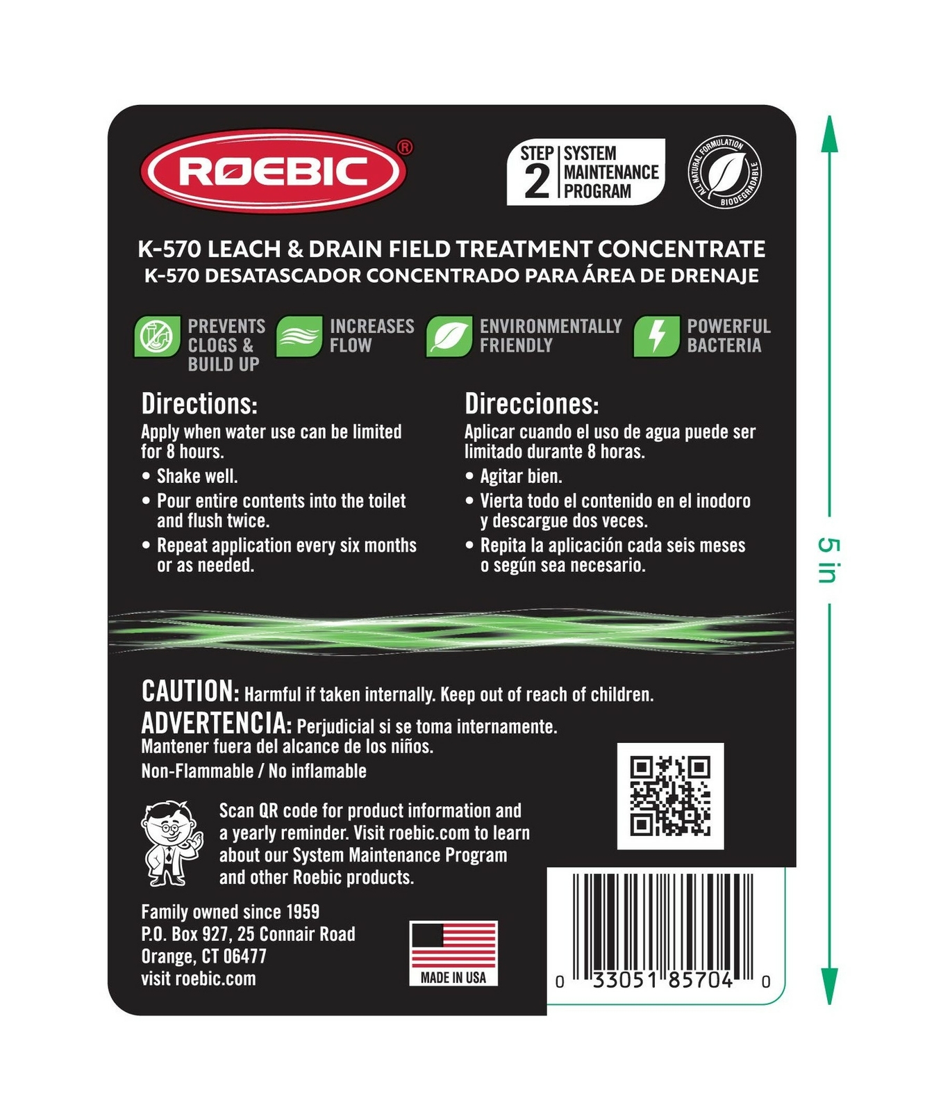 Roebic K-570-Q K-570 Biodegradable Leach & Drain Field Opener ...
