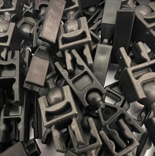 (55) Knex Grey & Black Ball & Socket Connector Clip Pairs Lot +20 Extra ...