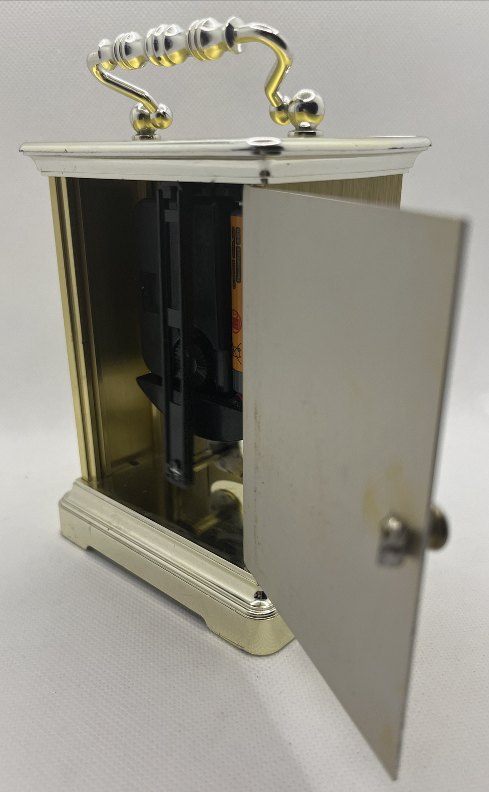 📦 Vintage Seth Thomas Gold Brass Rapture Carriage Quartz Clock Model ...